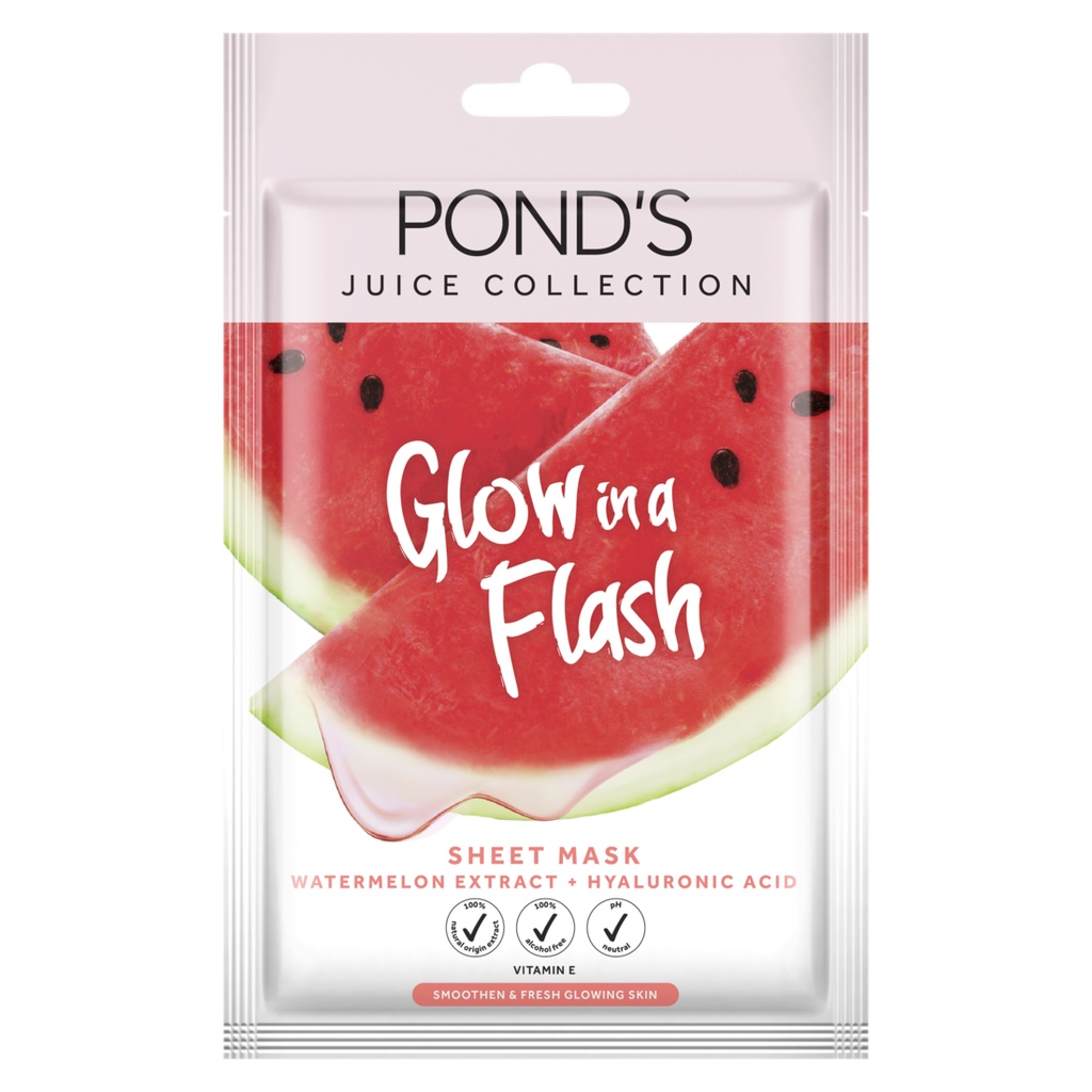 Jual PONDS SHEET MASK WTRMLN EXT+HA 20G | Shopee Indonesia
