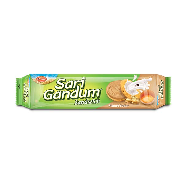 Jual ROMA SARI GANDUM SANDWICH PEANUT BUTTER 108 GR | Shopee Indonesia