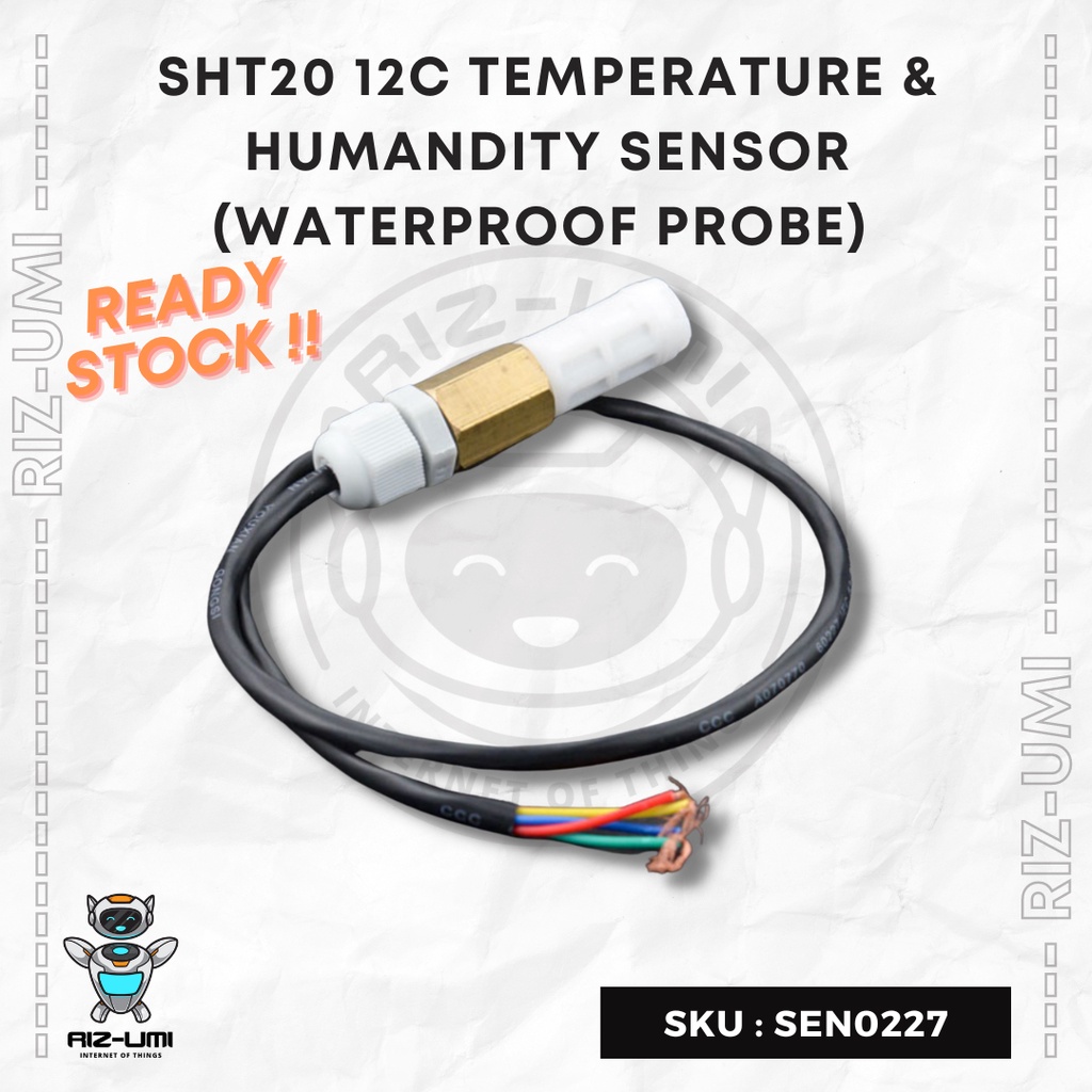 Jual DFRobot SHT20 I2C Temperature & Humidity Sensor (Waterproof Probe) | Shopee Indonesia