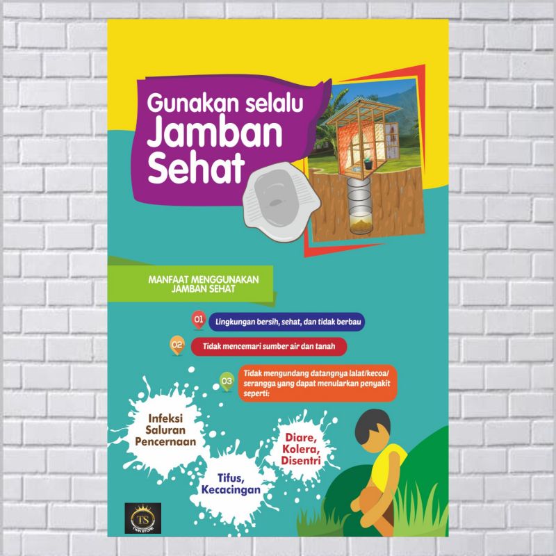 Jual Poster Kesehatan Tentang Jamban Sehat | Shopee Indonesia