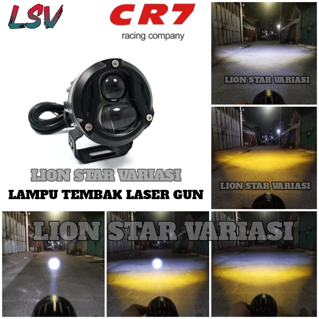 Jual Lampu Tembak Sorot LED Laser Gun CR7 MT28 Lasergun Motor Mobil ...