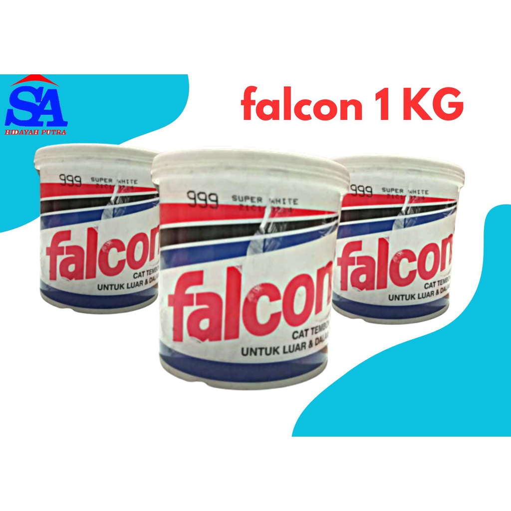 Jual CAT FALCON 1KG /CAT TEMBOK CAT PELAPIS CAT DINDING | Shopee Indonesia