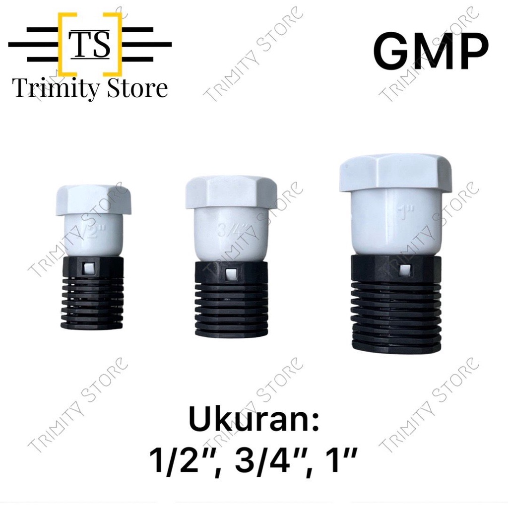 Jual Foot Valve / Foot Klep / Tusen Klep PVC 1/2" 3/4" 1" Inch Merk GM ...