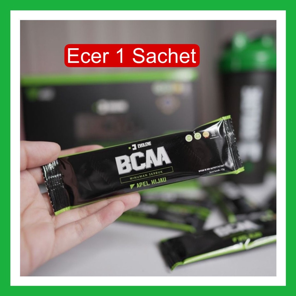 Jual ECER 1 Sachet Evolene BCAA | Glutamine Elektrolite Muscle Recovery ...