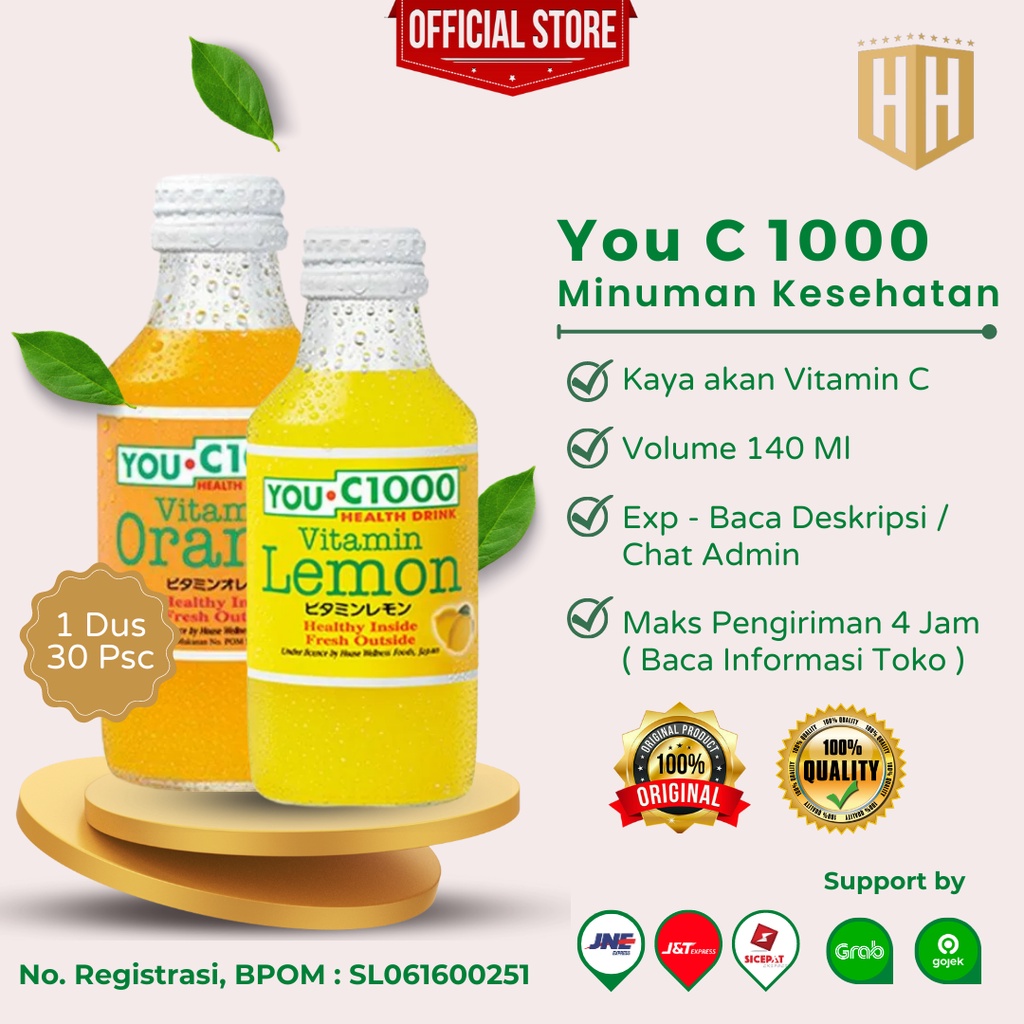 Jual You C1000 Lemon & Orange ( You C 1000 Lemon & Jeruk ) Minuman ...