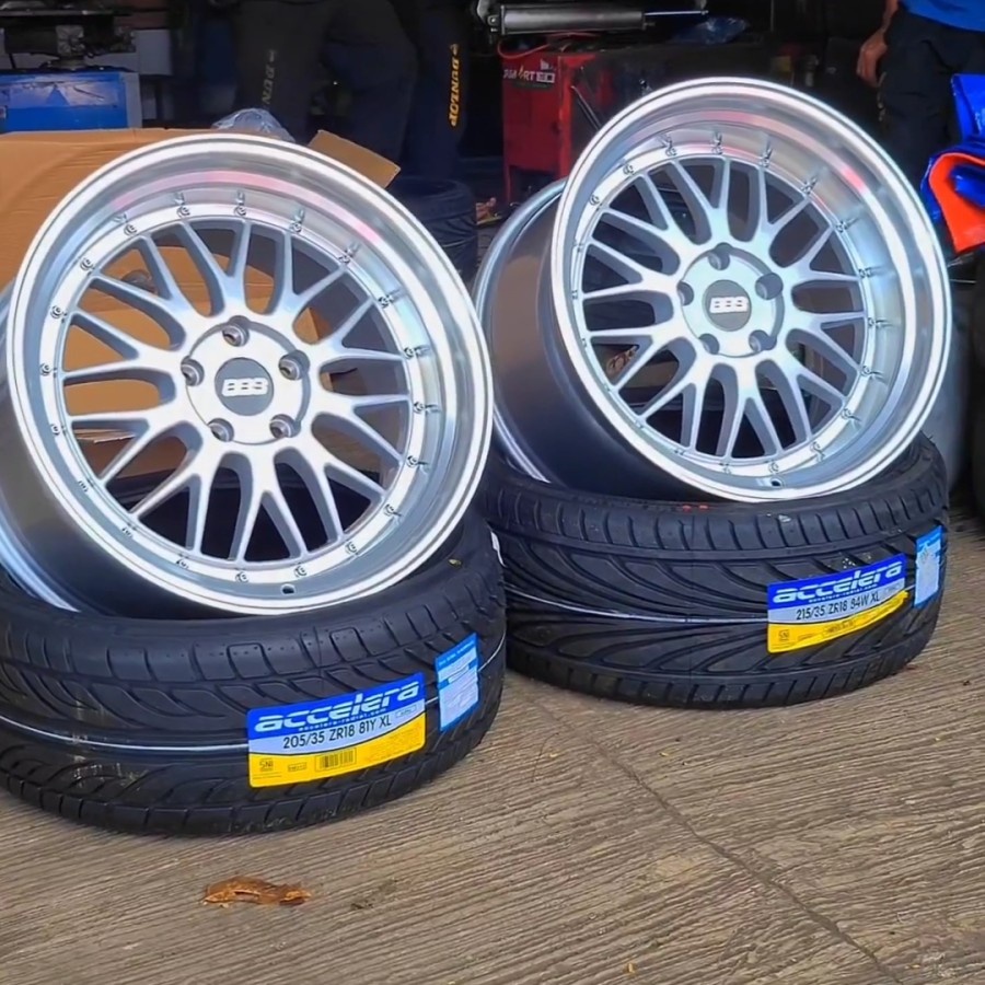 Jual velg ring 18 celong lebar 9.5/10.5 velg mobil bbs lm import murah r18 | Shopee Indonesia