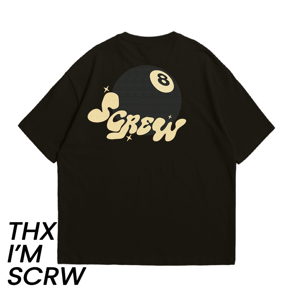 Jual Kaos Oversize IM SCREW 8 Ball Streetwear Unisex T Shirt Distro ...