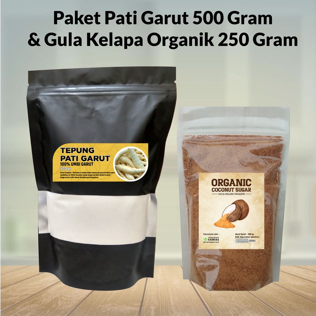 Jual Paket Tepung Pati Garut Irut Angkrik Asli 500gr & Gula Semut ...
