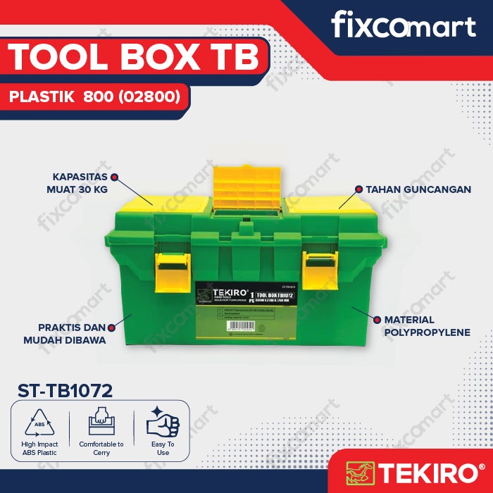 Jual Tekiro Tool Box 02800 / Tool Box Plastik / Kotak Penyimpanan ...