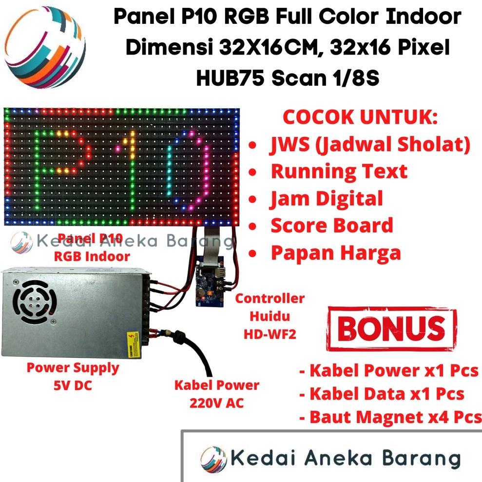 Jual Panel Module Modul LED P10 Running Text SMD RGB Indoor Semi ...