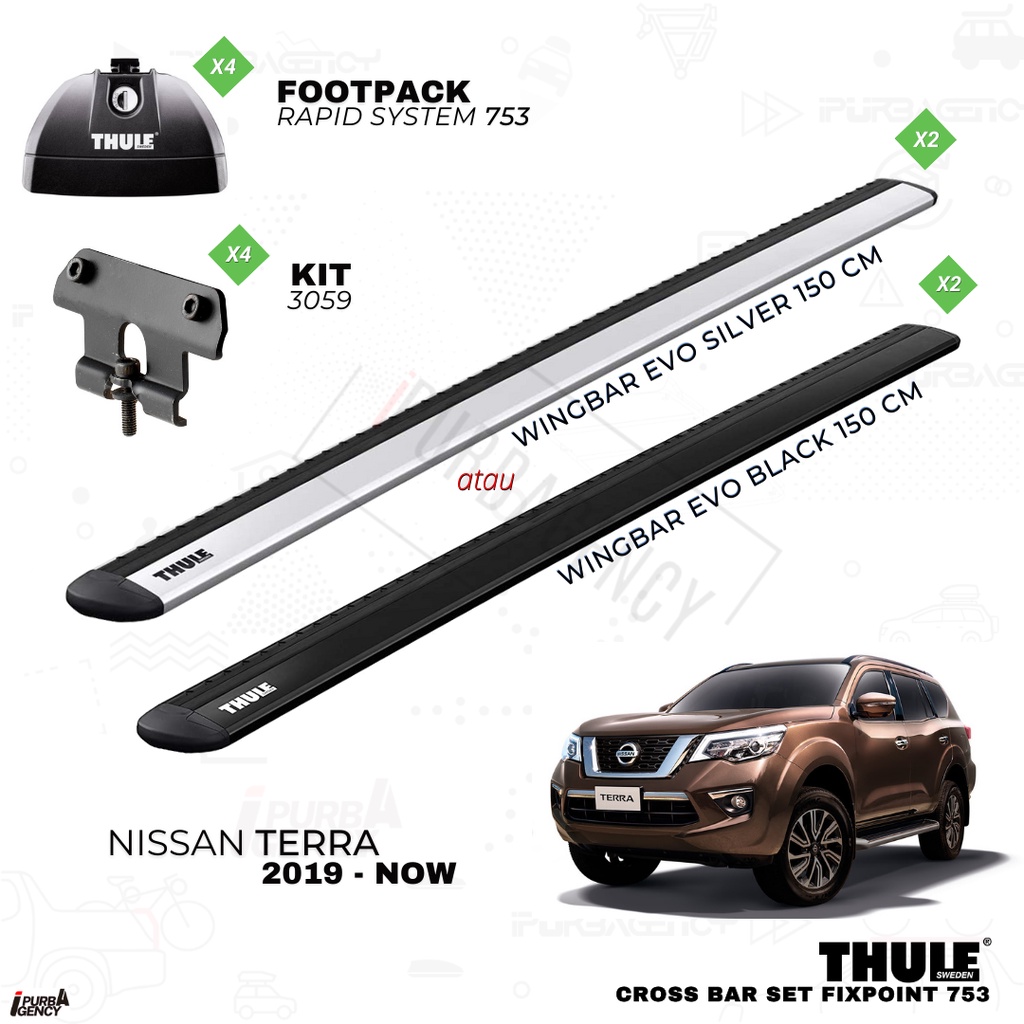 Jual Thule Cross bar set Nissan Terra 2019- | Shopee Indonesia