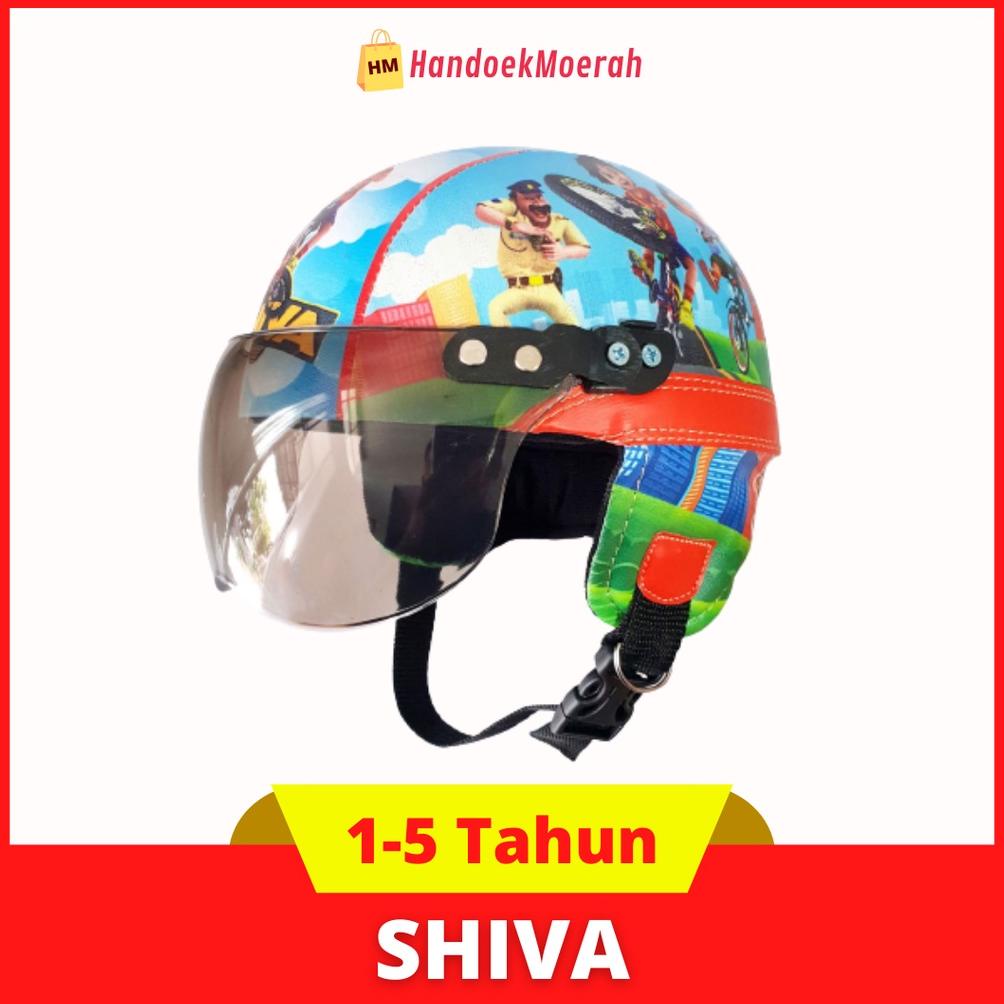 Jual HELM ANAK SPECIAL RETRO SHIVA MURAH / HELMET NON SNI / HELM ...