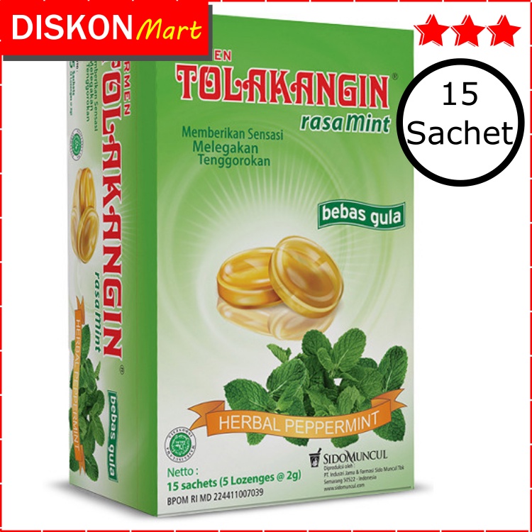 Jual PERMEN TOLAK ANGIN BEBAS GULA RASA MINT SUGAR FREE SIDOMUNCUL SIDO ...