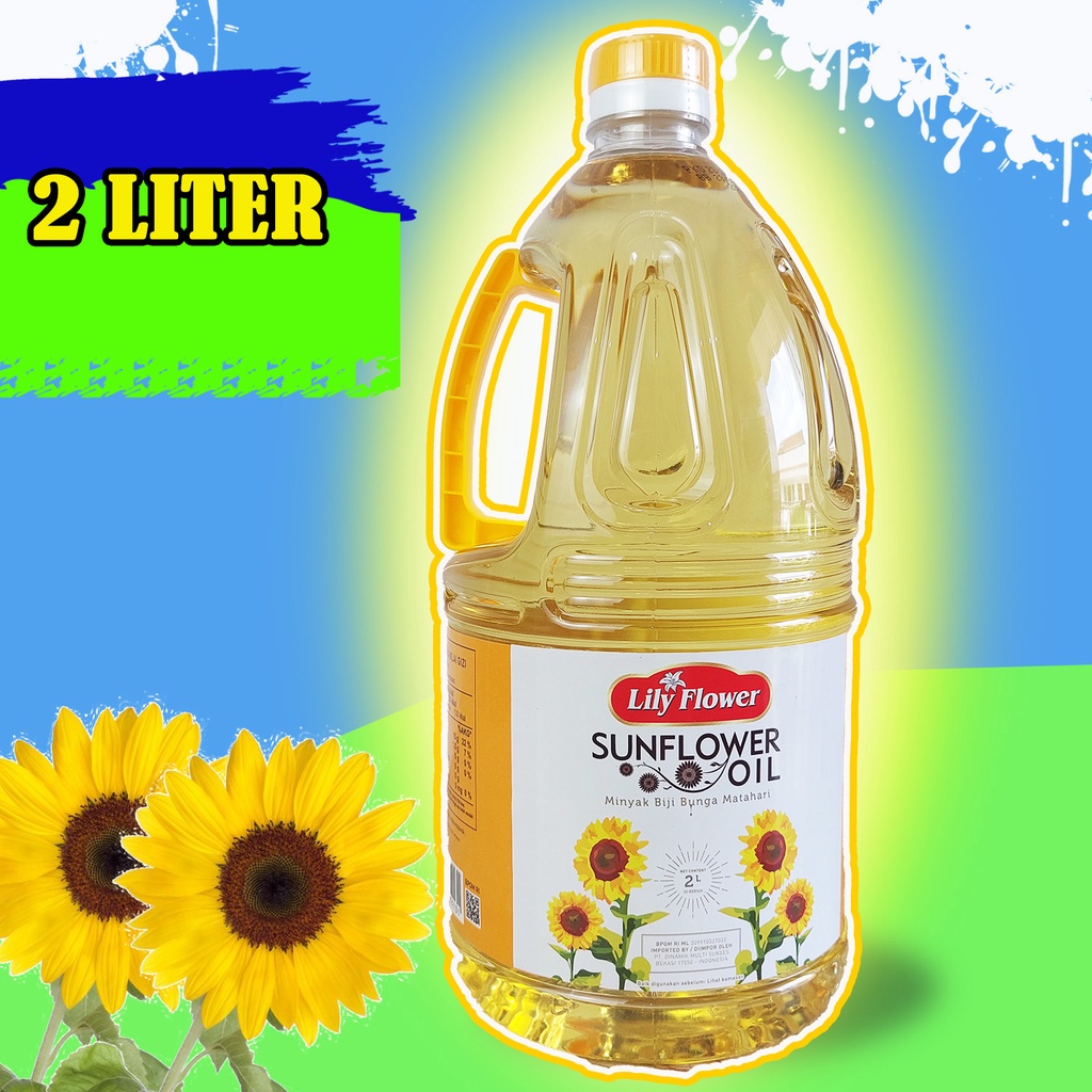 Jual LILY FLOWER SUNFLOWER OIL 2 LITER / MINYAK BIJI BUNGA MATAHARI ...