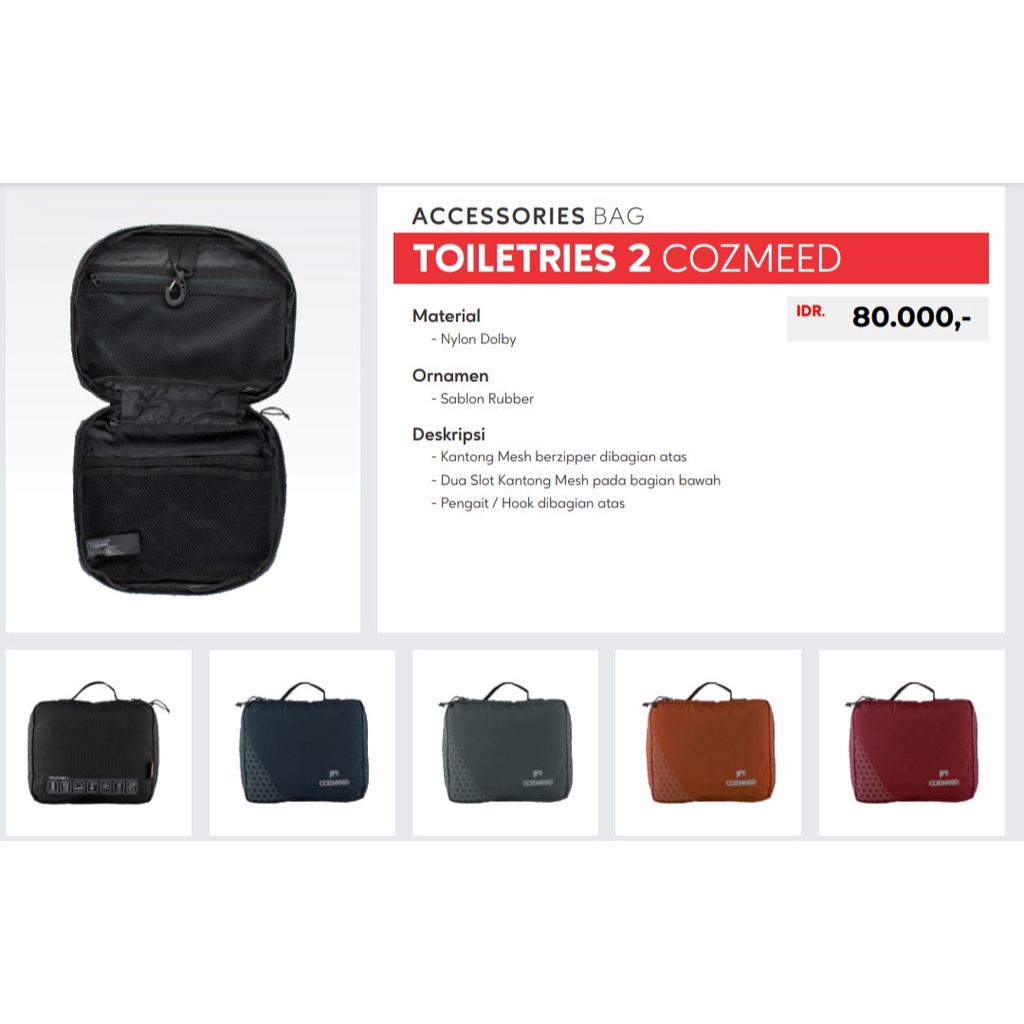 Jual Tas Alat Mandi Lipat Washbag Cozmeed seri Toiletris 2 NEW SERIES ...