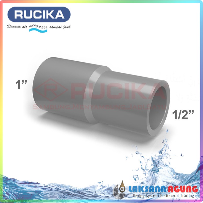 Jual Vlok sok pvc 1 x 1/2 Rucika AW | Vlok sock socket polos sambungan ...
