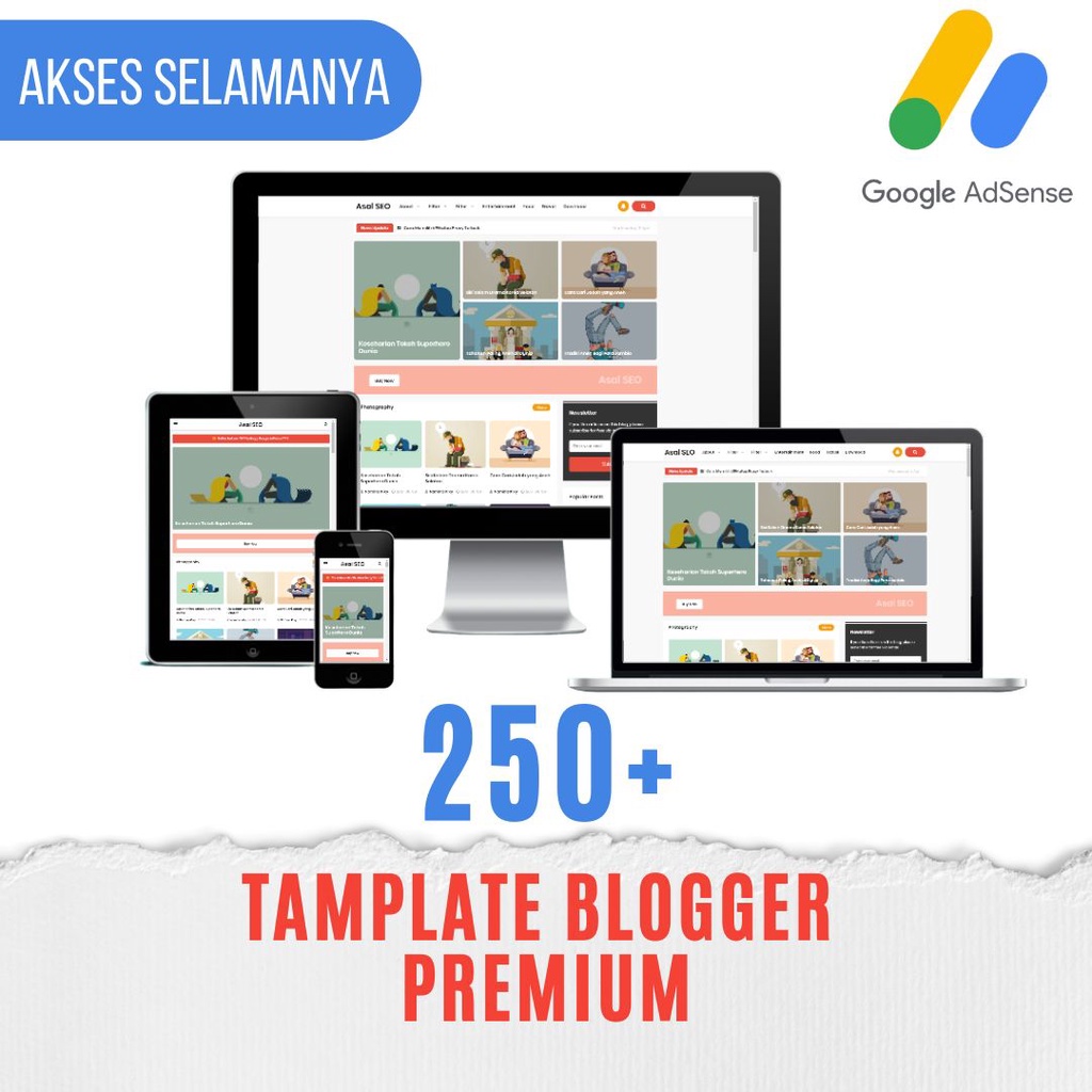 Jual 250+ Template Blogger Premium Termurah Adsense Friendly | Shopee Indonesia