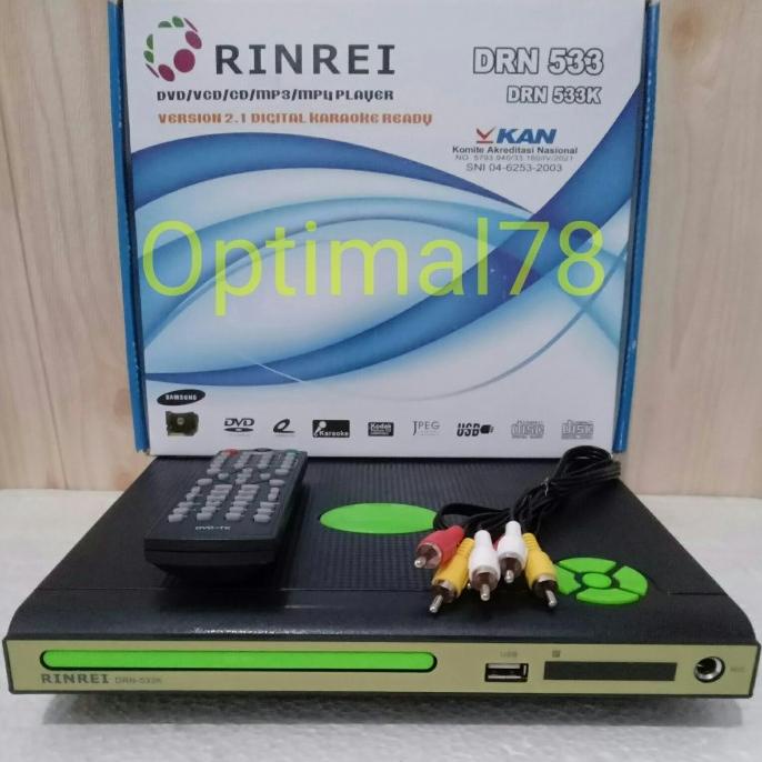 Jual DVD PLAYER RINREI DRN - 577R (Optik Samsung) | Shopee Indonesia