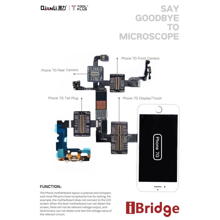 Jual QIANLI IBRIDGE FPC TEST CABLE FOR 7G -ALAT SERVICE ORIGINAL ...