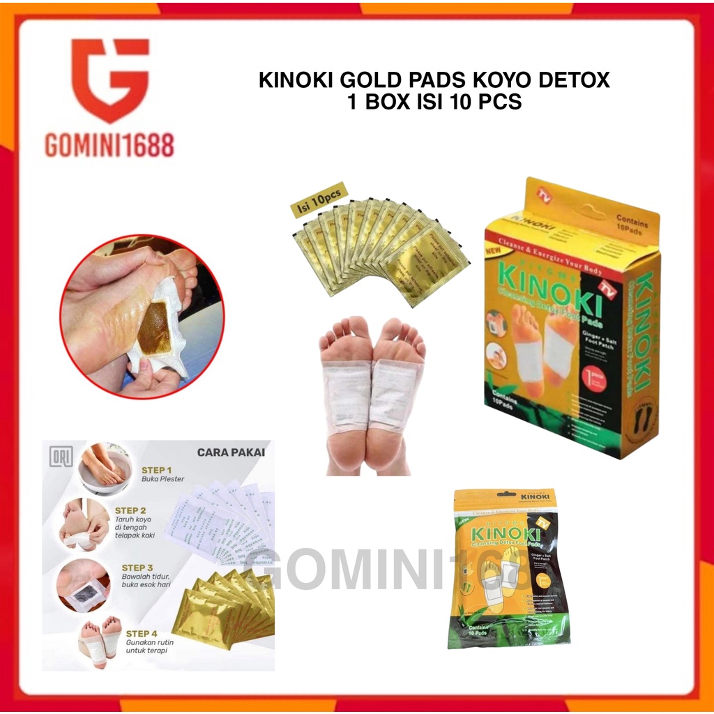 Jual Kinoki Gold Koyo Kaki Detox Food Pads Penyerap Racun dan Penyakit ...