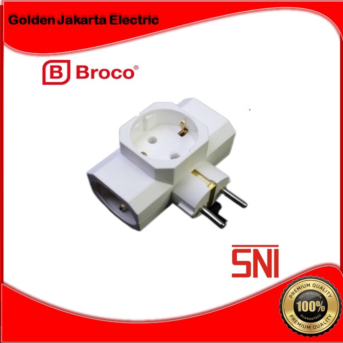 Jual Stop Kontak T Arde 3 Cabang BROCO / T Multi Arde BROCO | Shopee ...