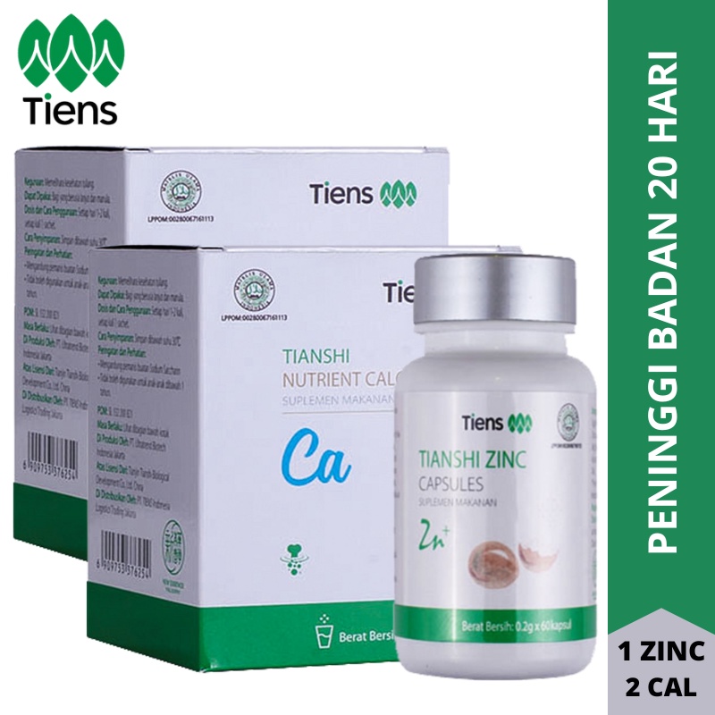 Jual Tiens/Tianshi super grow up kemasan 2 box calcium 1 botol zinc ...