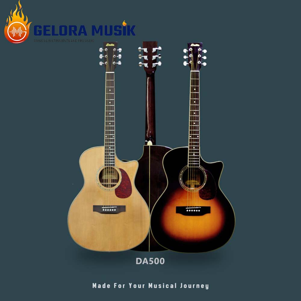 Jual Gitar Akustik Delta DA500CE W/GigBag | Shopee Indonesia