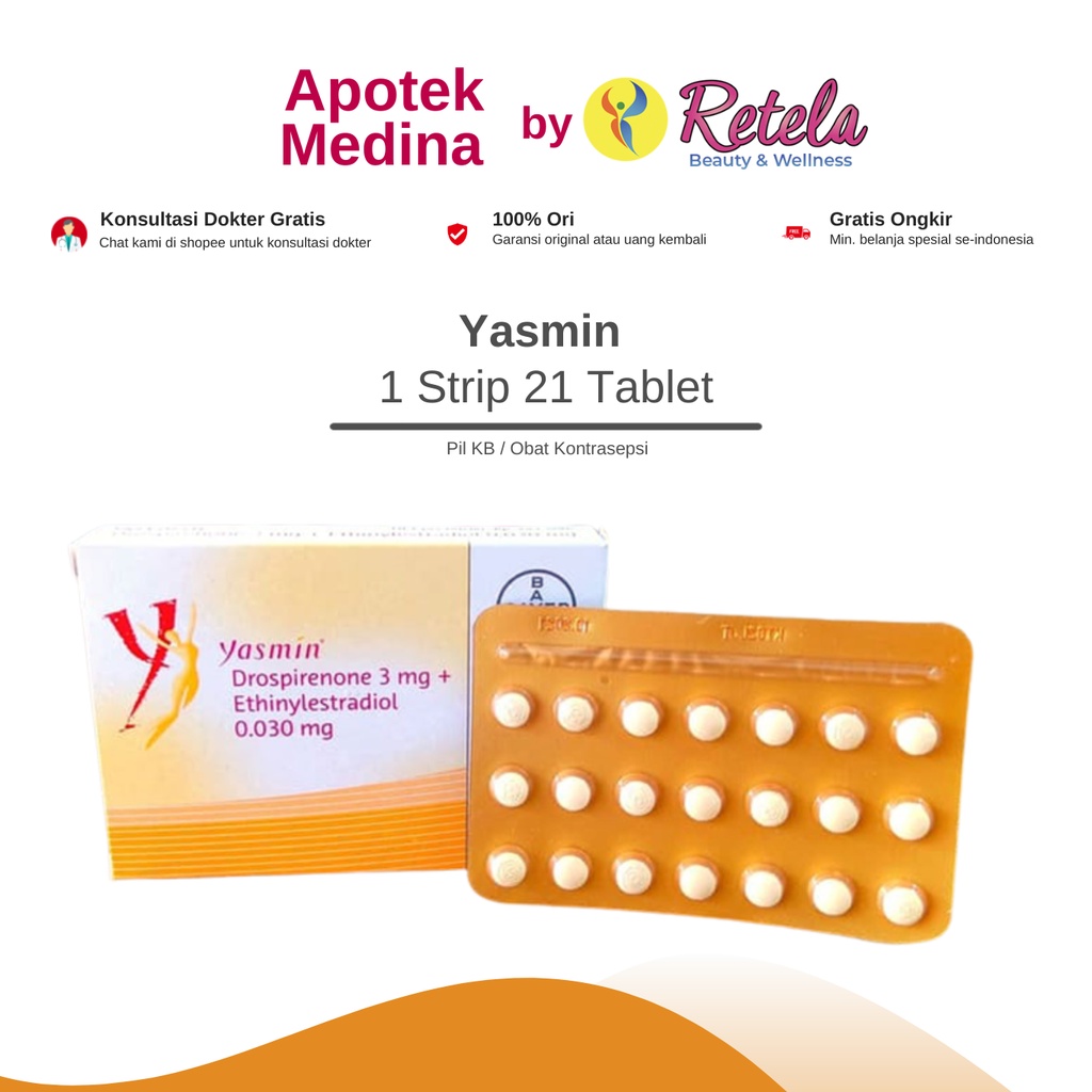 Jual YASMIN TAB 21 TABLET | Shopee Indonesia