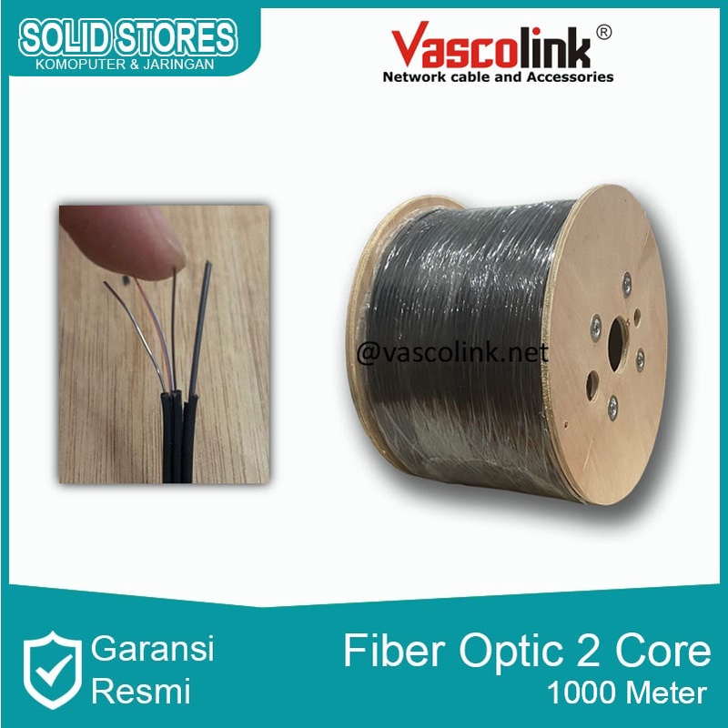 Jual Kabel Fiber Optic Vascolink FTTH - 2 Core 3 Seling | Shopee Indonesia