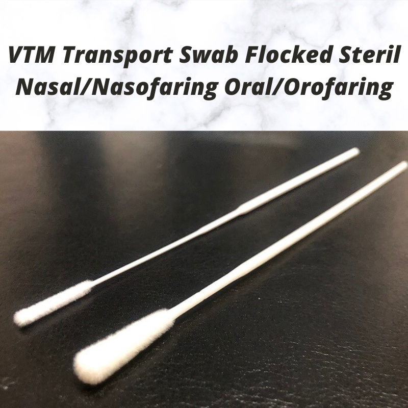 Jual VTM Transport Swab Flocked Steril Nasal/Nasofaring Oral/Orofaring ...