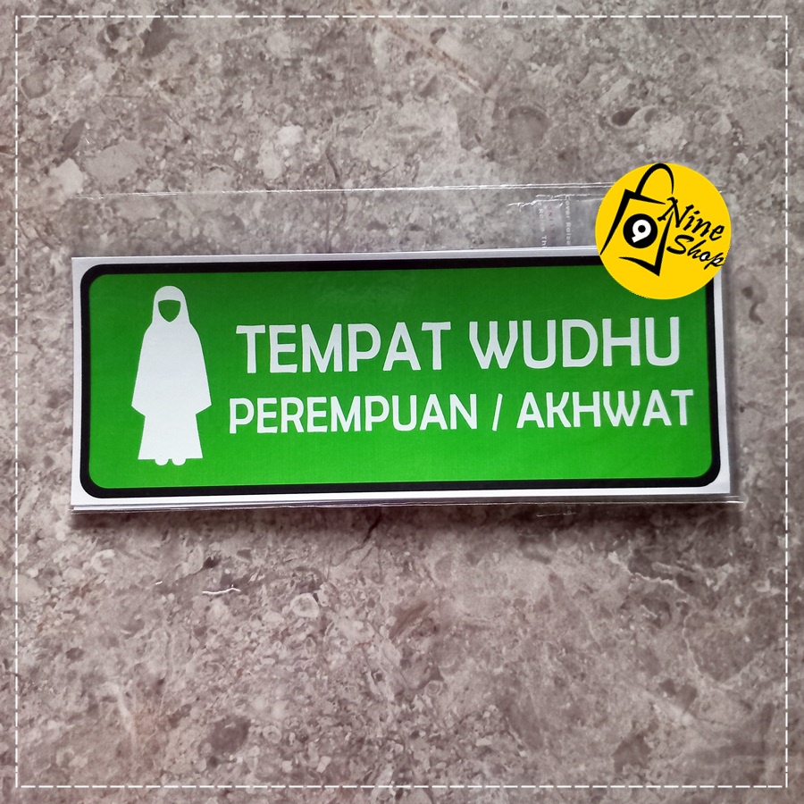 Jual Stiker Tanda Tempat Wudhu Sign Sticker | Shopee Indonesia