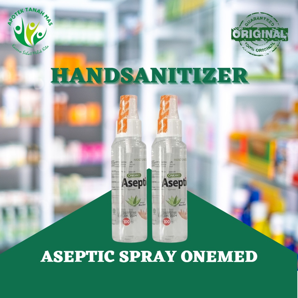 Jual Handsanitizer Aseptic Spray Onemed 100ml (Bentuk Semprot) | Shopee ...