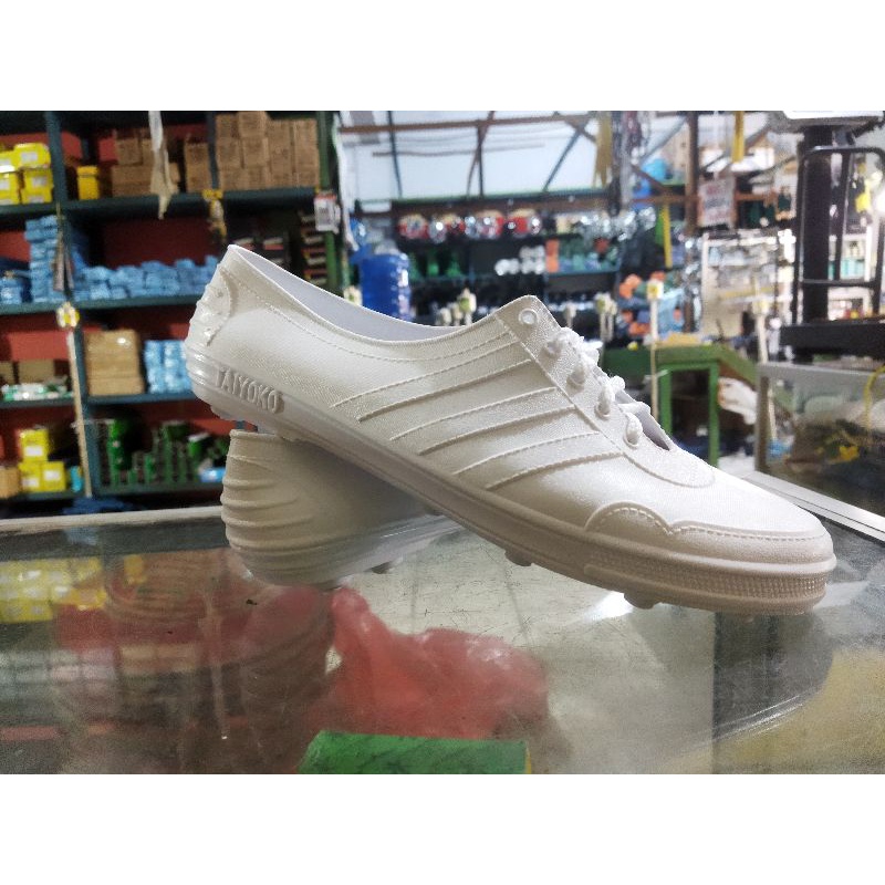 Jual sepatu Gambir / sepatu petani ladam Taiyoko putih | Shopee Indonesia