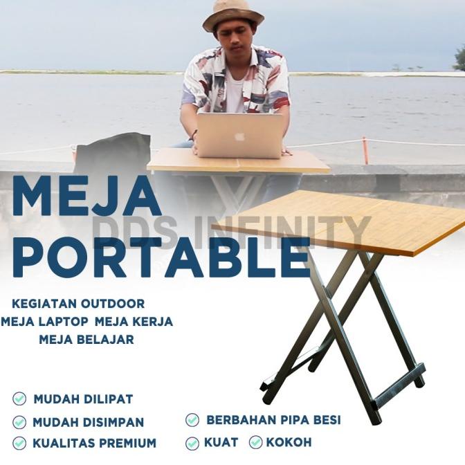 Jual Meja Portable Bambu Meja Lipat Serbaguna [Cod] | Shopee Indonesia