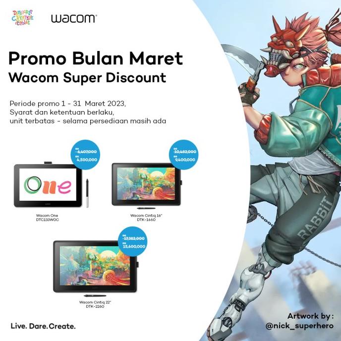 Jual Wacom One By Ctl-672/K0-C Medium Creative Pen Tablet Ctl672 Ctl ...