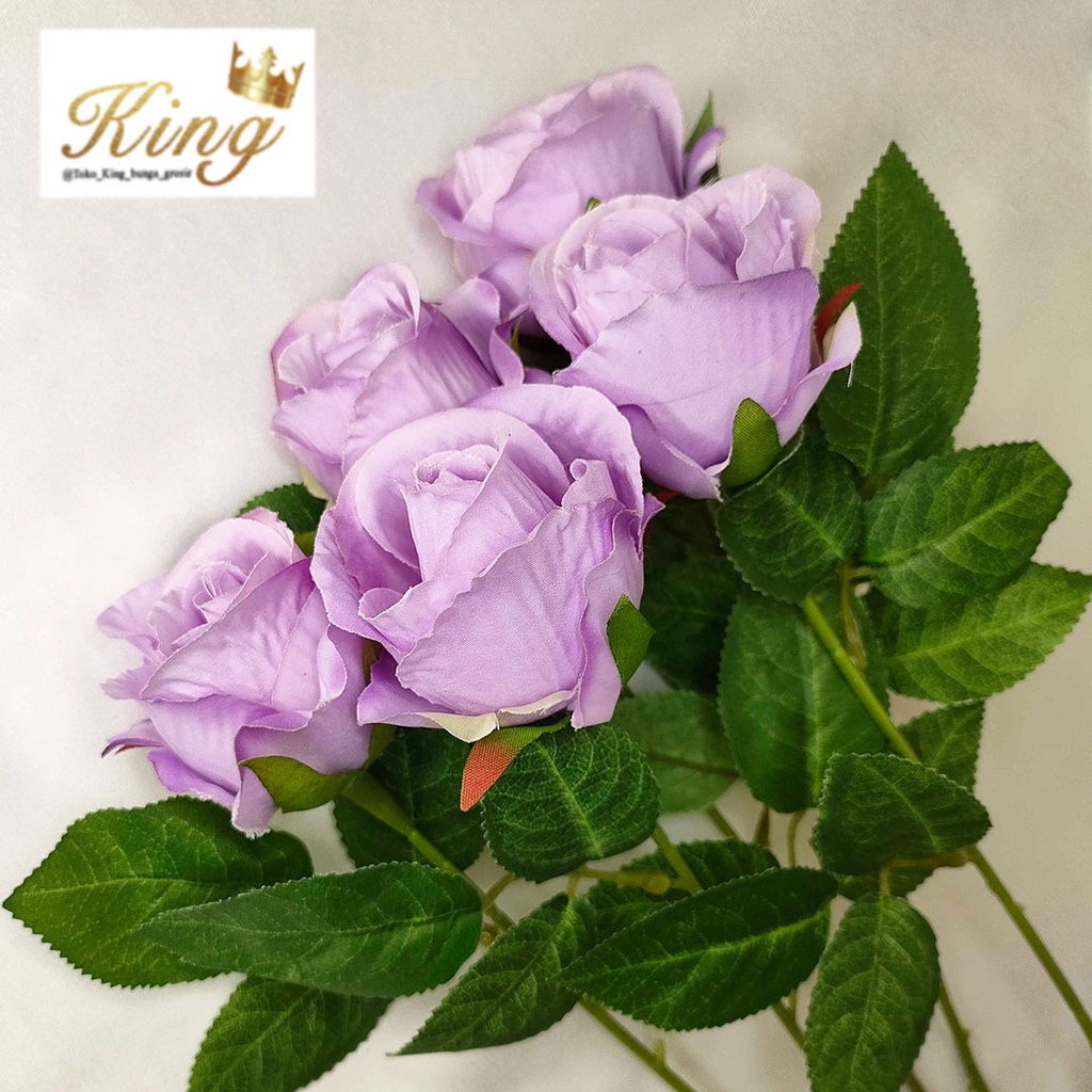 Jual Artificial Rose Bunga Mawar Palsu Single Rose Dekorasi Hias Buket ...