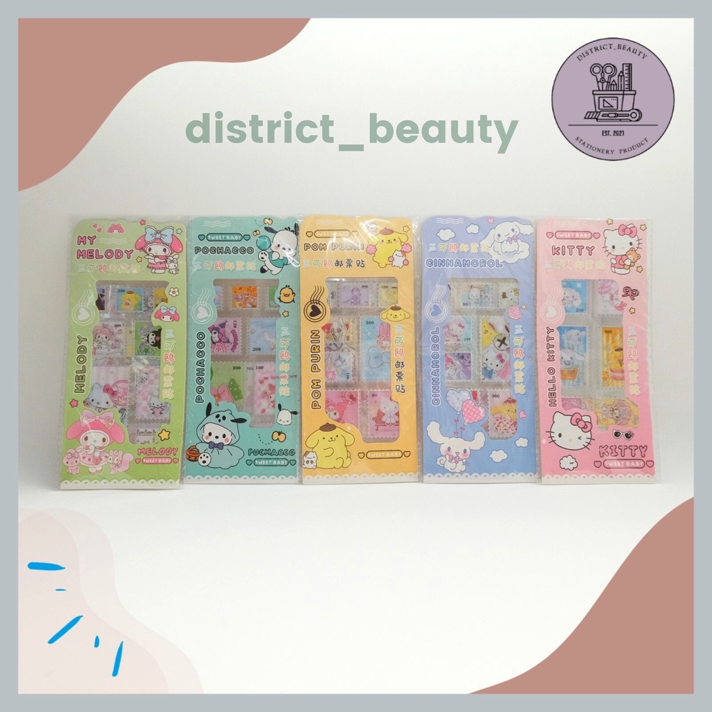 Jual STIKER PERANGKO SANRIO STICKER PERANGKO SANRIO FAMILY PERANGKO ...