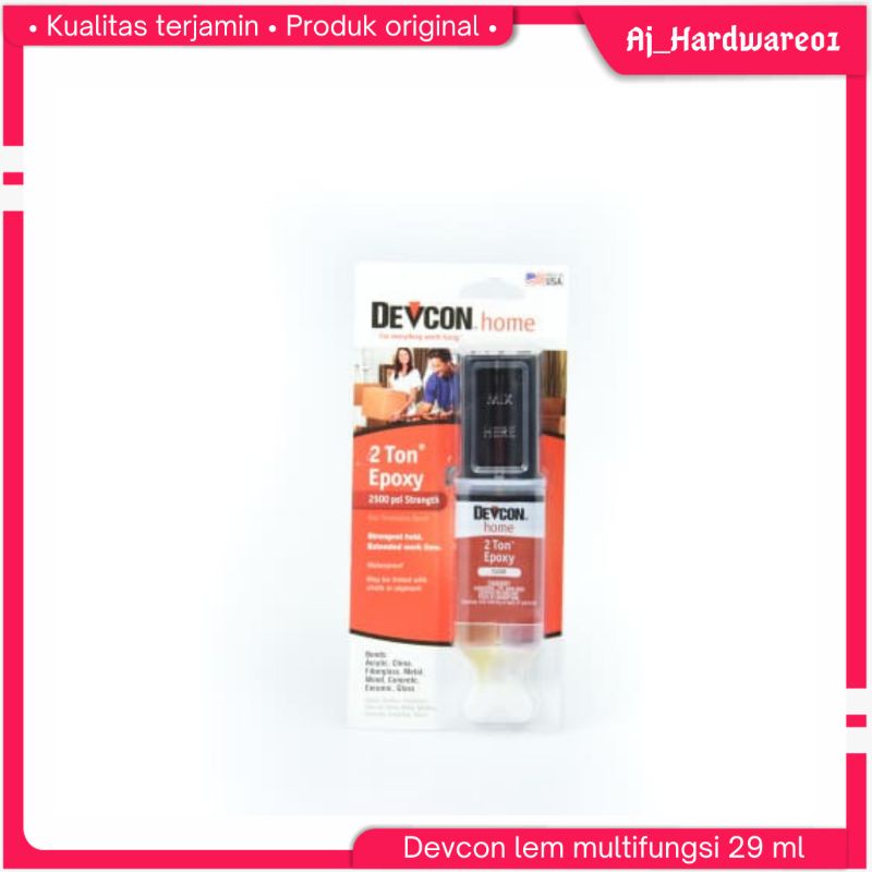 Jual Devcon Lem Epoxy Multifungsi 2 Ton 29 Ml | Shopee Indonesia