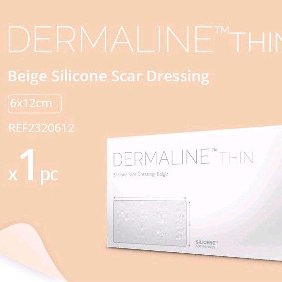 Jual Perawatan Keloid - Dermaline Thin Silicone Scar Sheet 6x12cm ...