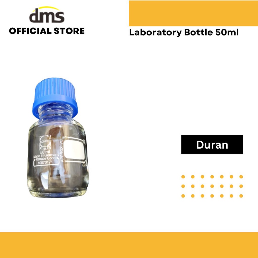 Jual Gelas Lab/ Botol Schott Laboratorium 50ml, Duran | Shopee Indonesia