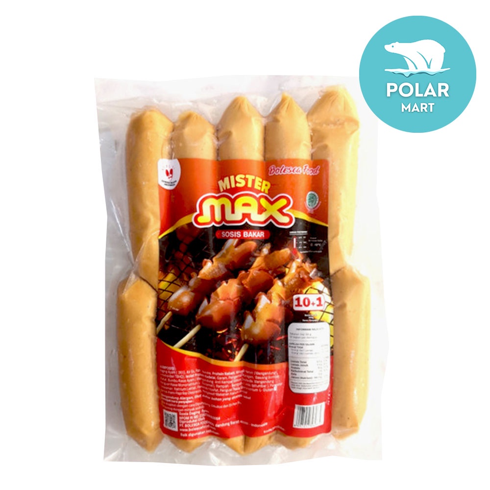 Jual Mister Max Sosbak Sosis Sapi Bakar Isi 11pcs 500 Gram (FROZEN FOOD ...