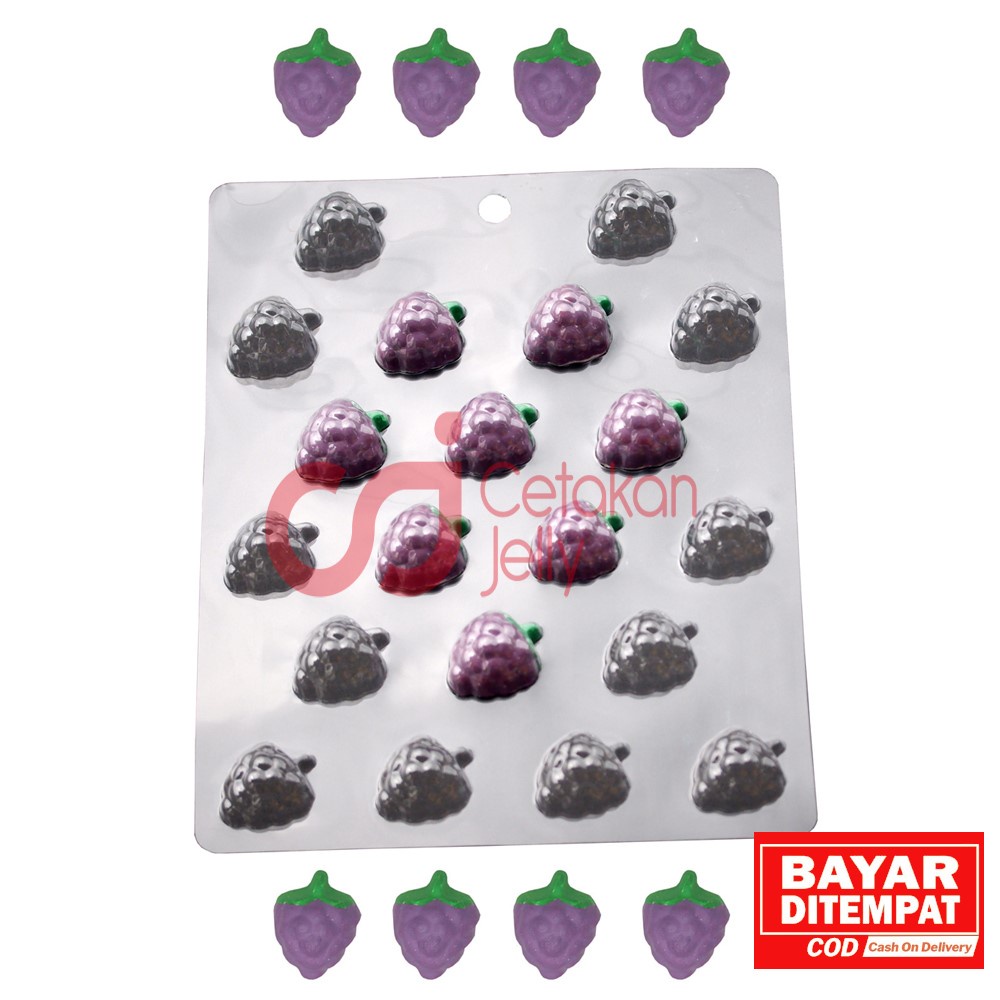 Jual CJ Cetakan Coklat Cokelat Buah Anggur 20 Cav Dekorasi Hias Kue ...