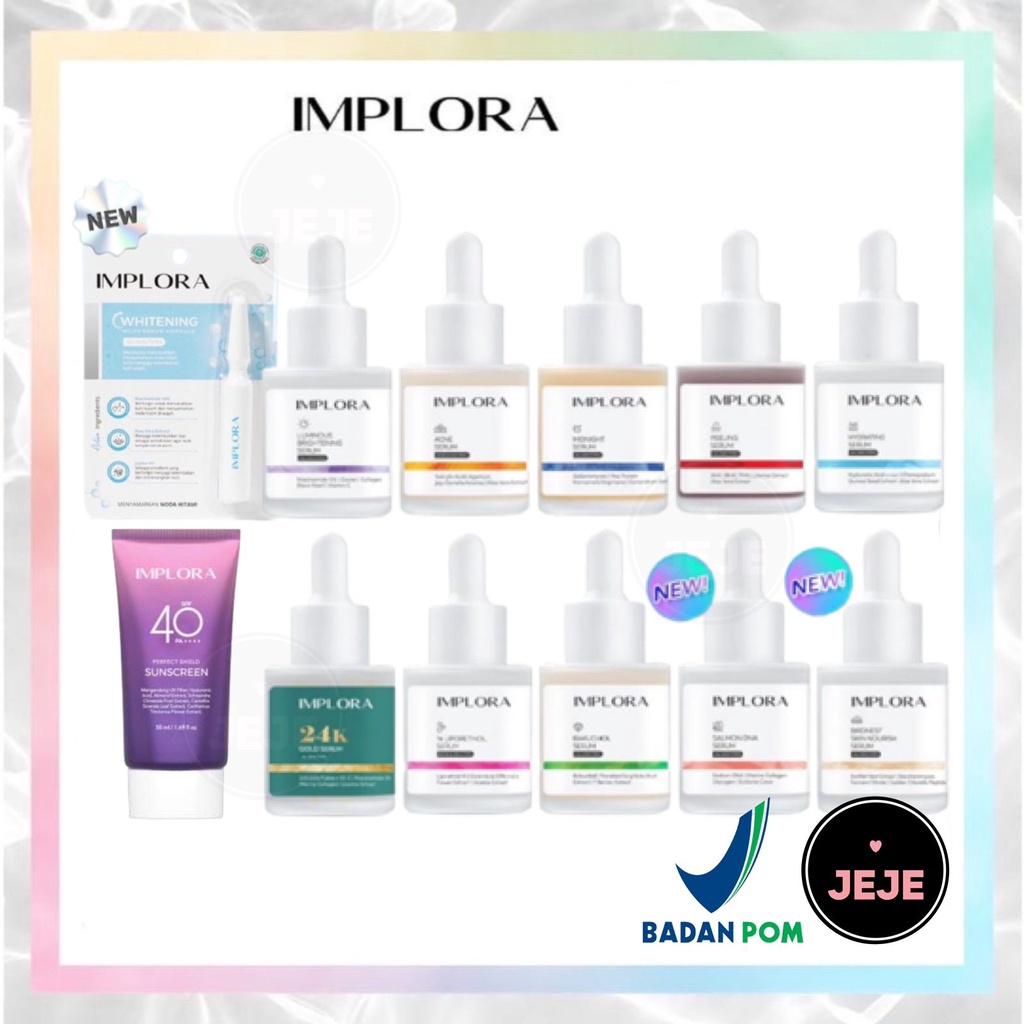 Jual IMPLORA Face Serum 20ml | Serum Sunscreen Wajah Brightening ...