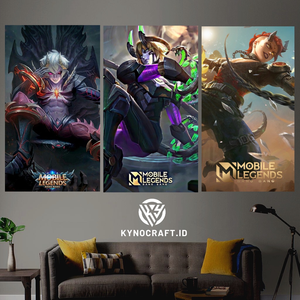 Jual Poster Kayu Hiasan Dinding Mobile Legends Dyroth | Shopee Indonesia