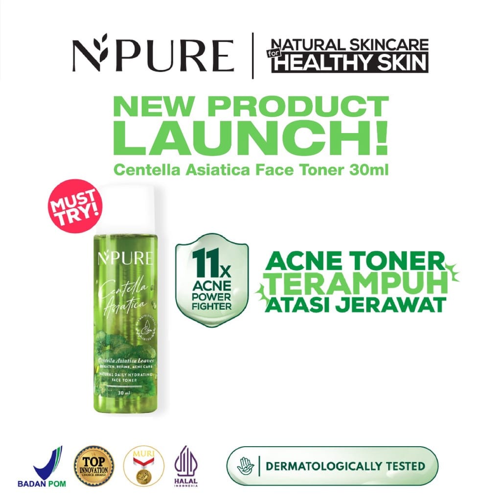 Jual NPURE Face Toner Centella Asiatica (Cica Series) npure toner kecil ...
