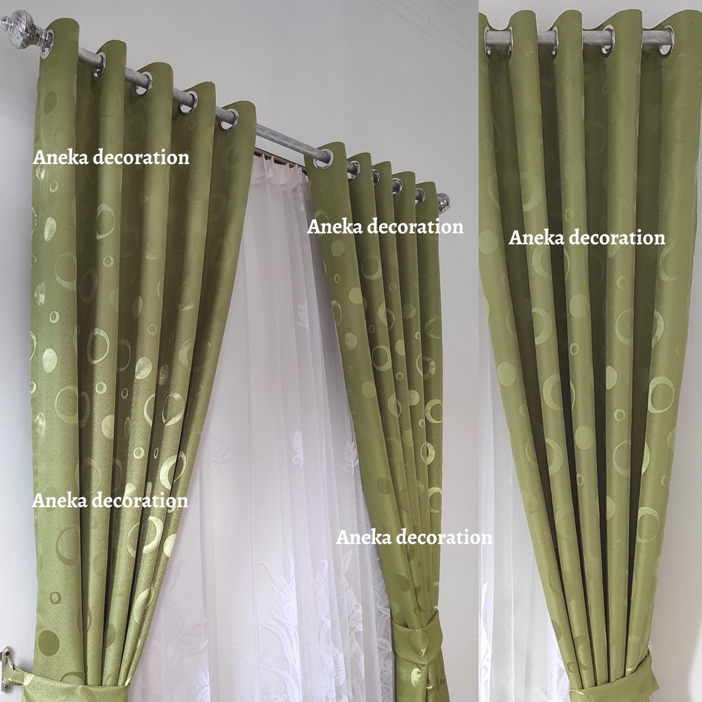 Jual Gorden Jendela Pintu Minimalis 10 Ring 5 gelembung Kamar Motif ...