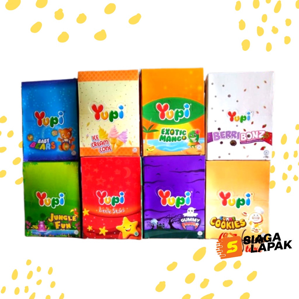 Jual Permen Yupi 1 BOX Jelly Gummy Candy Aneka Varian [BELI BANYAK ...