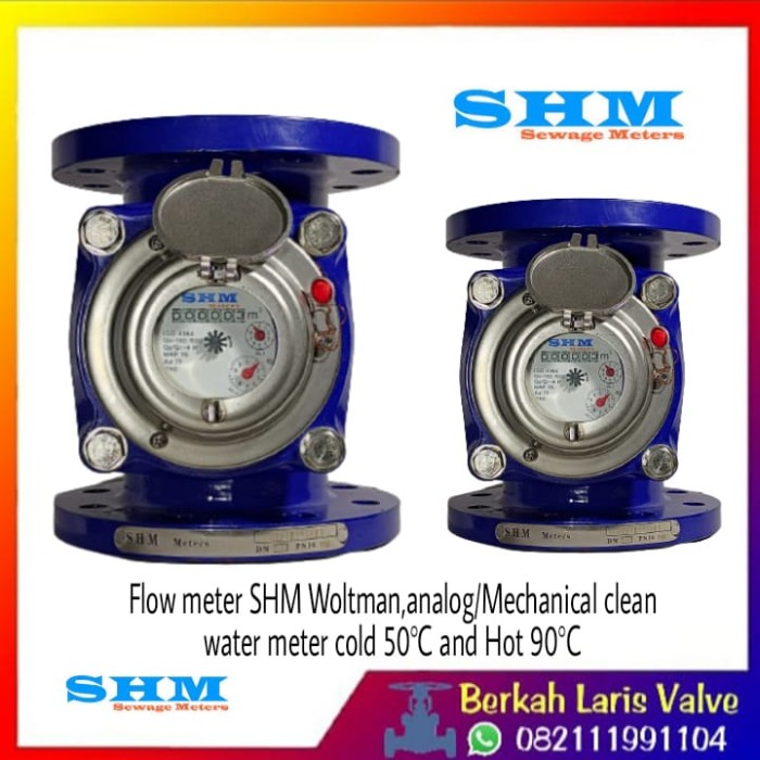 Jual Terlaris Flow Meter / Water Meter Shm Air Bersih Dn50 (2"Inch ...