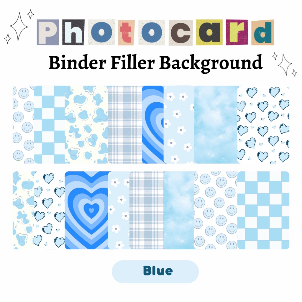 Jual PHOTOCARD BACKGROUND BINDER FILLER TOPLOADER CUTE KOREAN PEMBATAS ...
