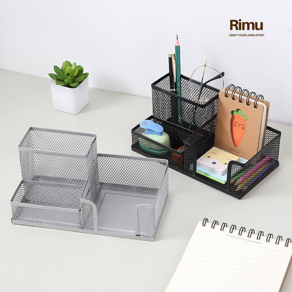 Jual RIMU Basket Tempat Pen Pensil Persegi Alat Tulis Pensil Memo ...